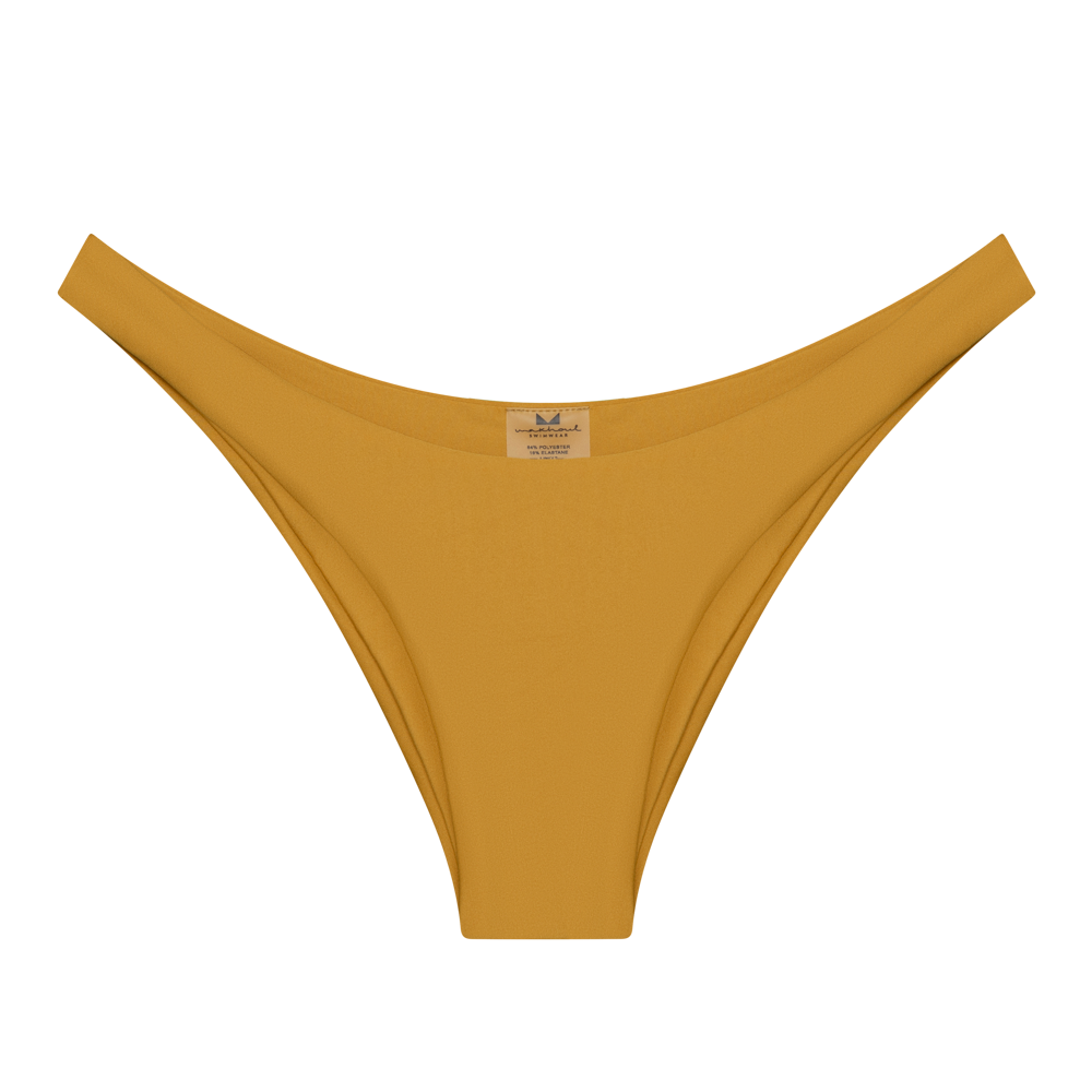 Julieta - Shiny Mustard – MAKHOUL SWIMWEAR